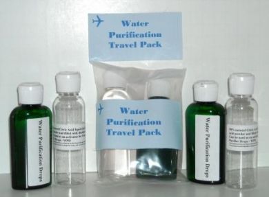 Water Purification Drops Travel Kits 3 sets of water purifier 2 oz ...
